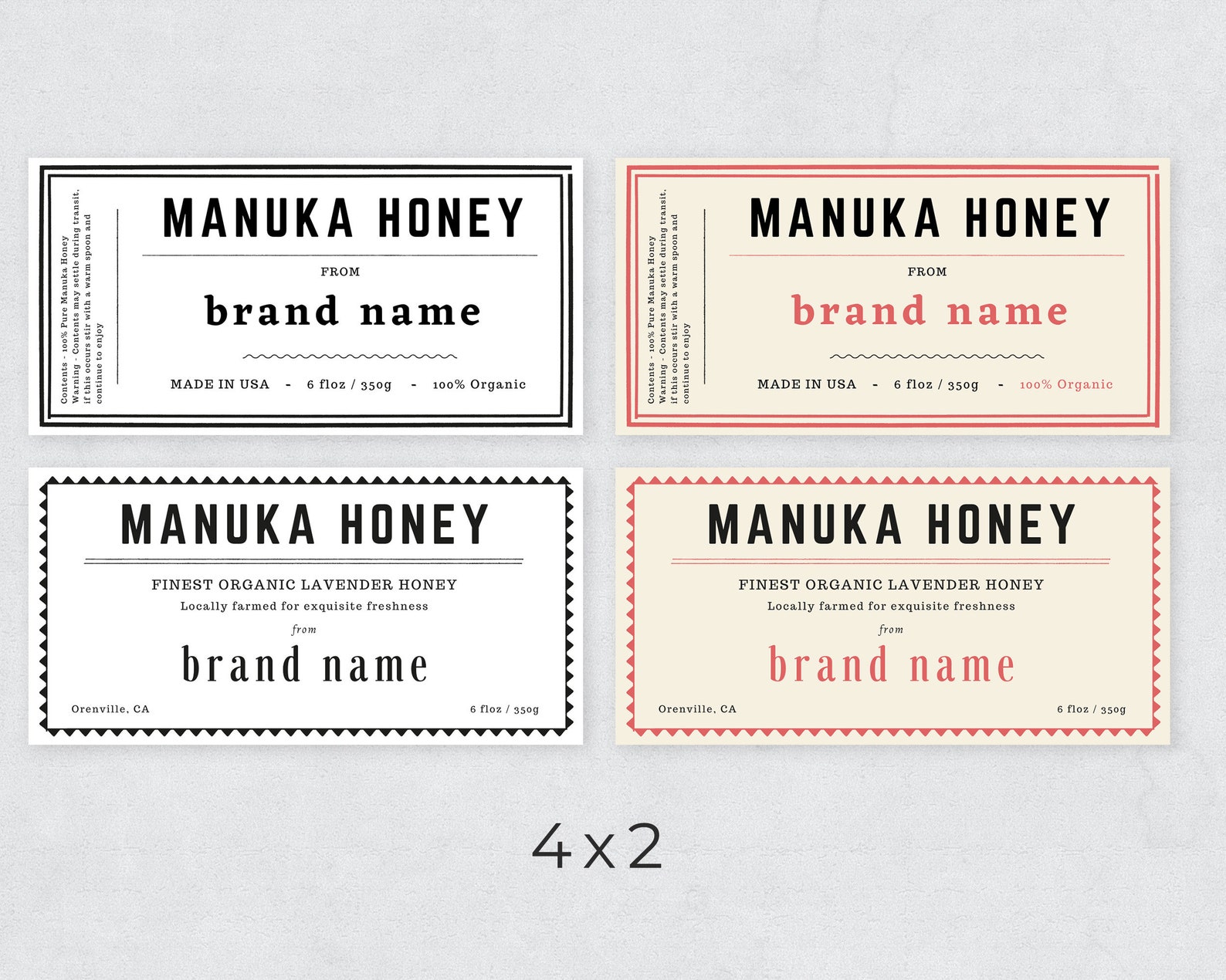 Vintage Jar Label Template / Traditional Label Template / Food Jar ...