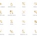 120 Gold Wedding Icons / Gold Foil Icons / Gold Marriage Icons ...