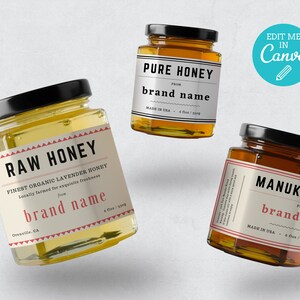 Vintage Jar Label Template / Traditional Label Template / Food Jar ...