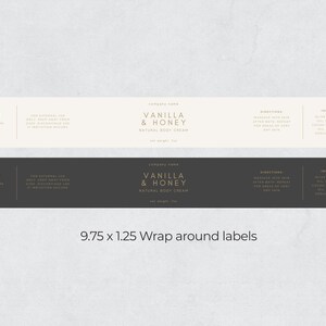 Gold Product Label Template / Editable Wrap Around Label Template ...