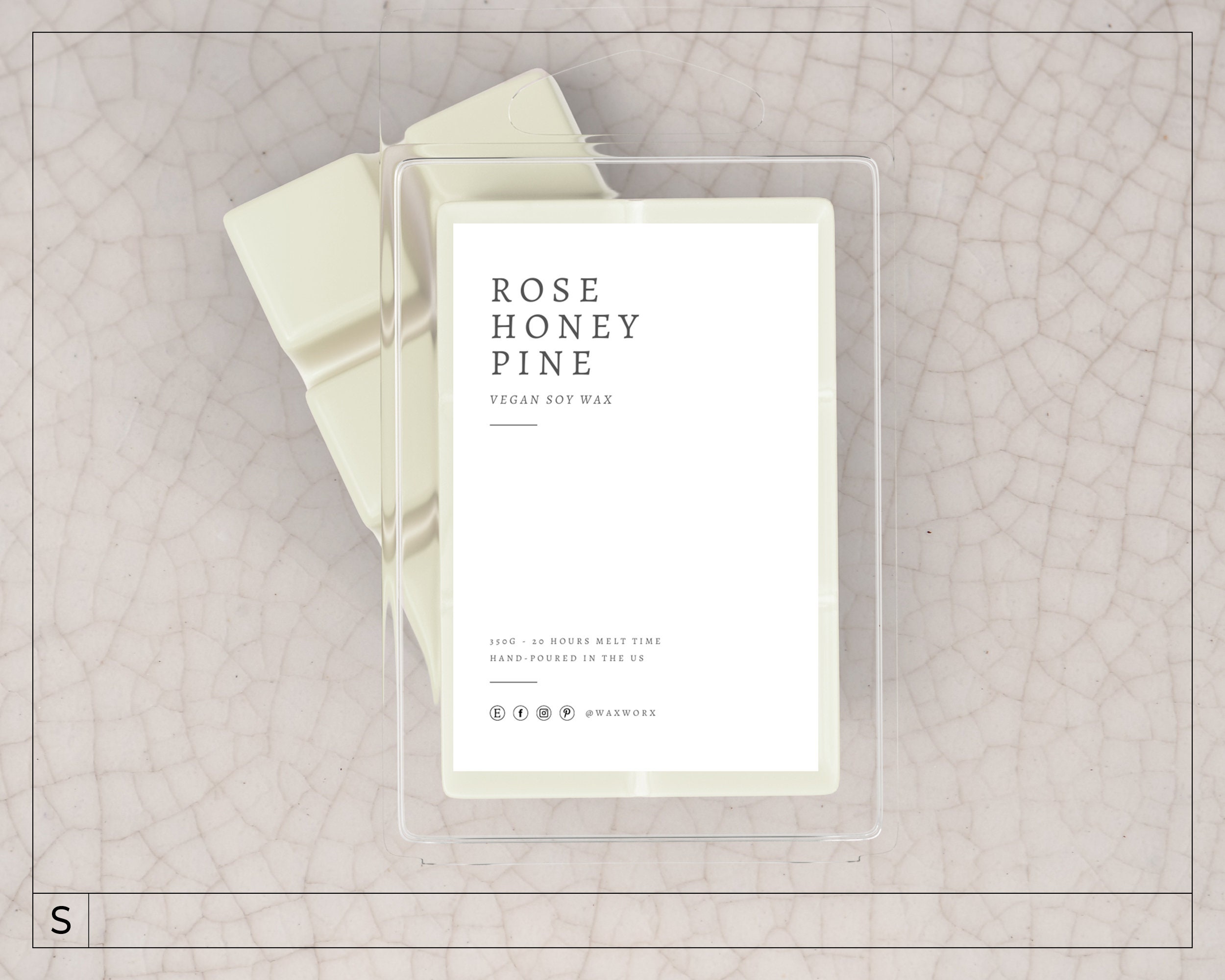 Minimal Wax Melts Label Template / Editable Wax Tart Labels / Elegant ...