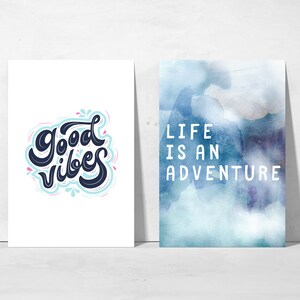 60 Editable Inspirational Quotes Poster / Good Vibes Posters ...