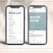 Bold Instagram Price List Template / Instagram Price List Template for ...