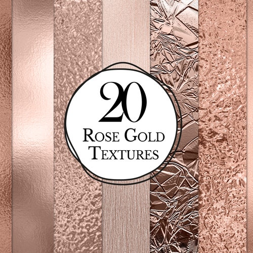 Rose Gold Digital Paper Rose Gold Foil Backgrounds Metallic - Etsy
