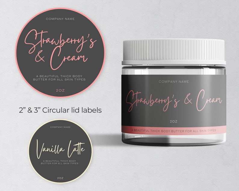 Black Beauty Product Label Template / Editable Wrap Around - Etsy UK