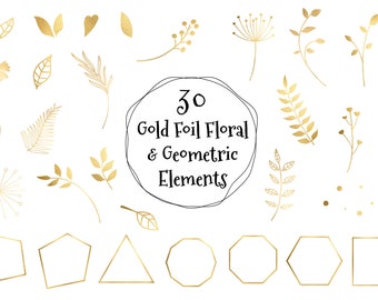 Gold Wedding Clipart | Etsy