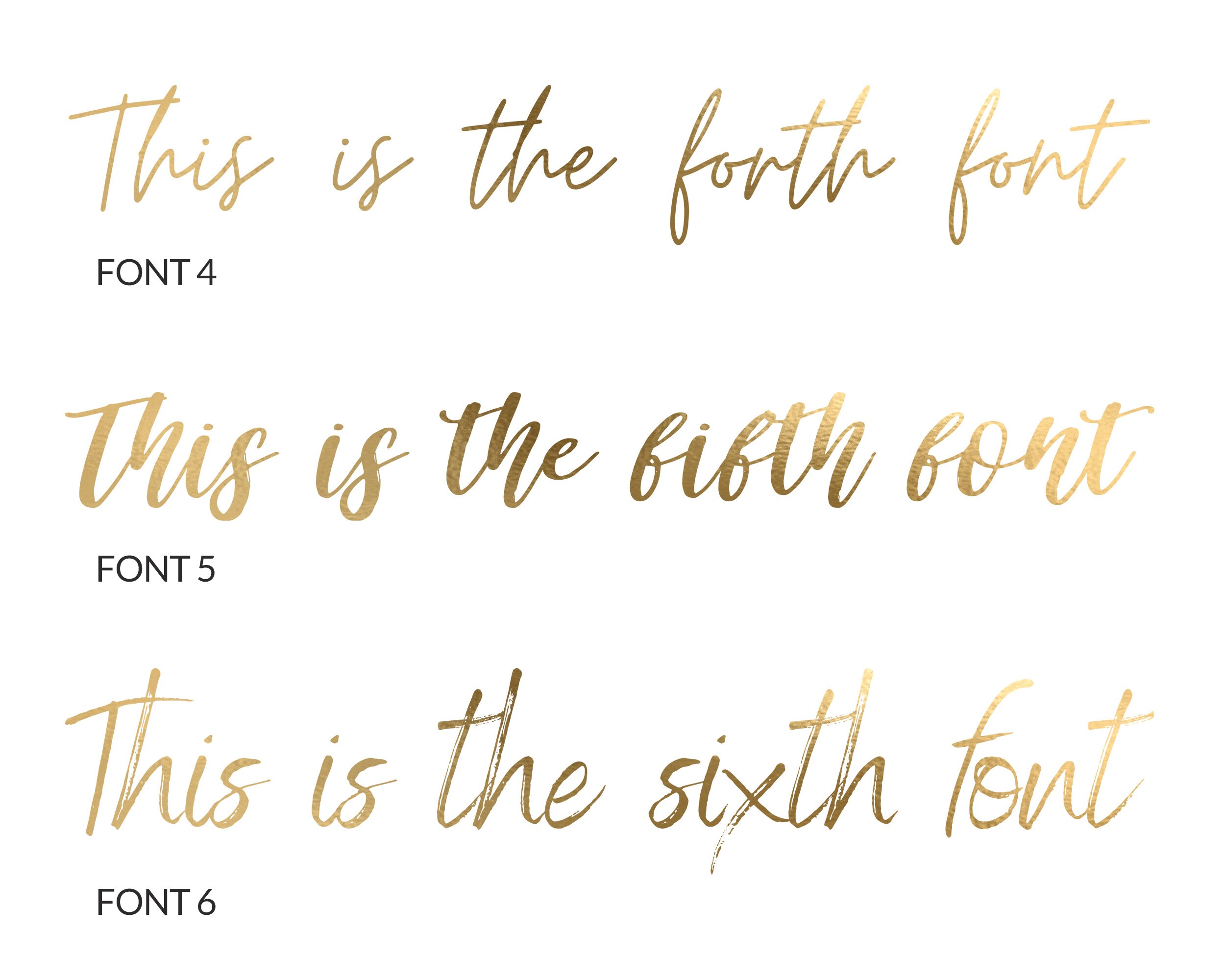 Custom Gold Lettering / Custom Gold Font / Gold Letters / | Etsy