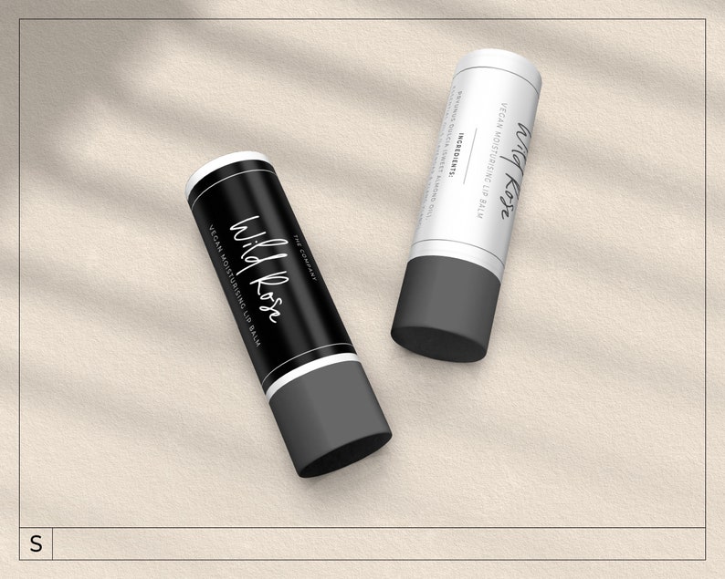 Editable Lip Balm Label Template / Modern Chapstick Label / - Etsy
