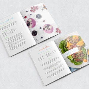 Modern Recipe E-book Template / Editable Keto Recipe Magazine Template ...