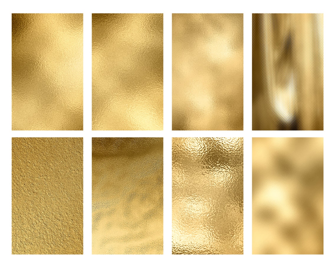 20 Gold Metallic Digital Paper Textures // Gold Foil Texture // Crinkle ...
