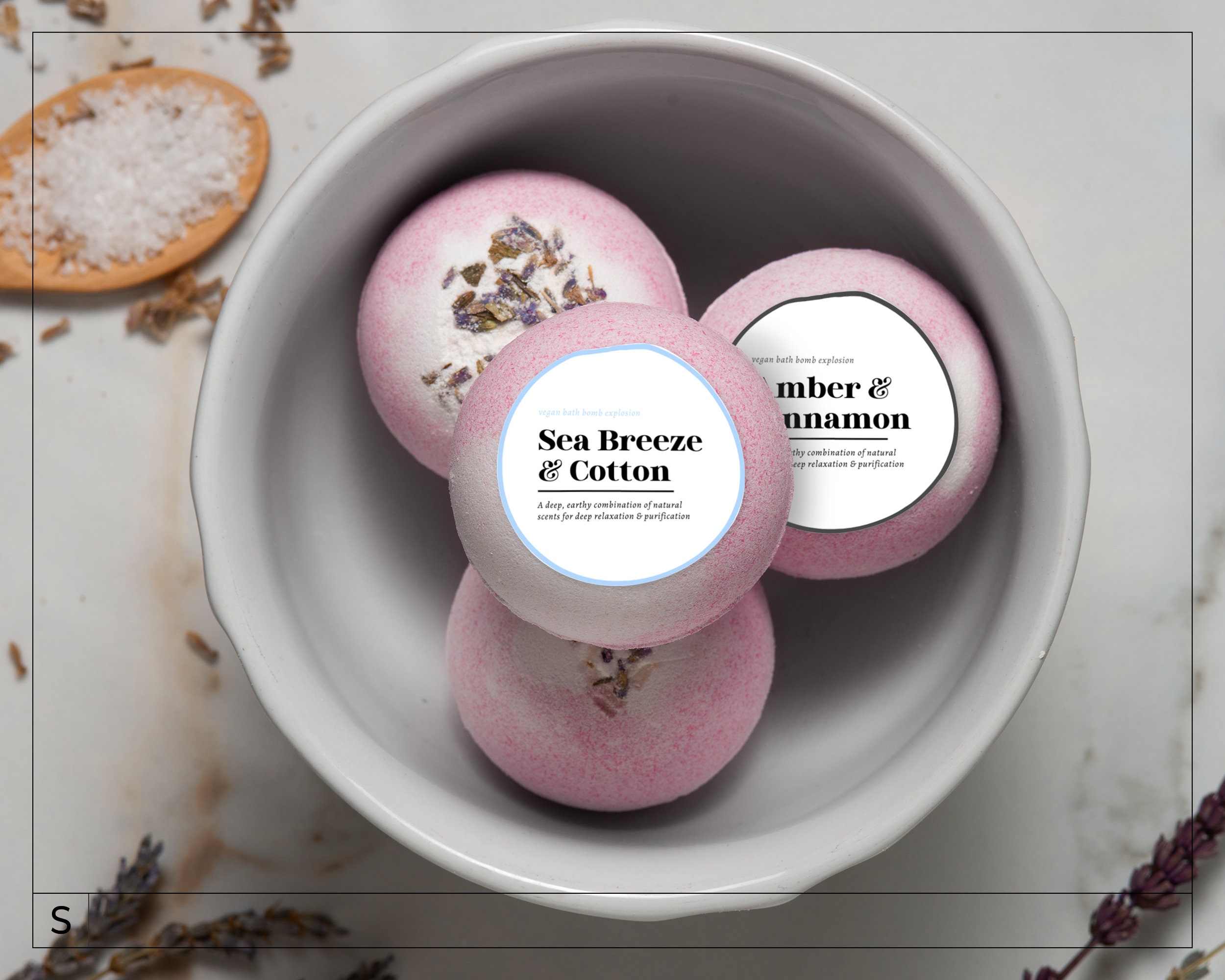 Elegant Bath Bomb Label Template / Editable Label Template / - Etsy