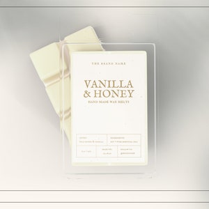 Traditional Wax Melts Label Template / Editable Wax Melts Labels / Old ...