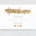 Gold Thank You Card Template / Editable Thank You for Your Order ...