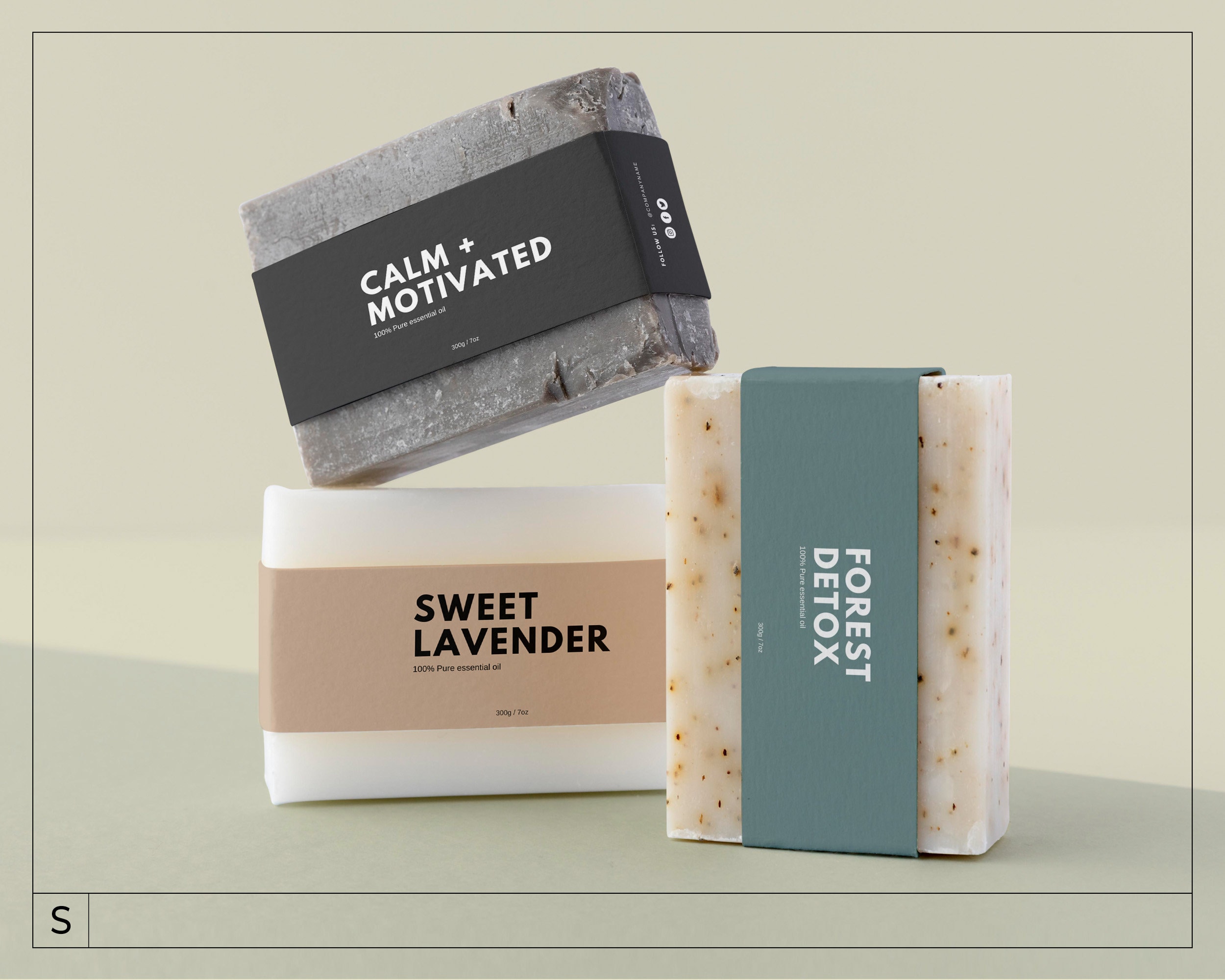 Big & Bold Soap Label Template / Editable Soap Wrap Around - Etsy