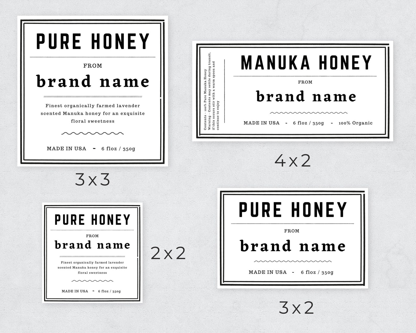 Vintage Jar Label Template / Traditional Label Template / Food Jar ...