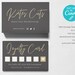 Black Loyalty Card Template / Modern Gold Rewards Card / Printable ...