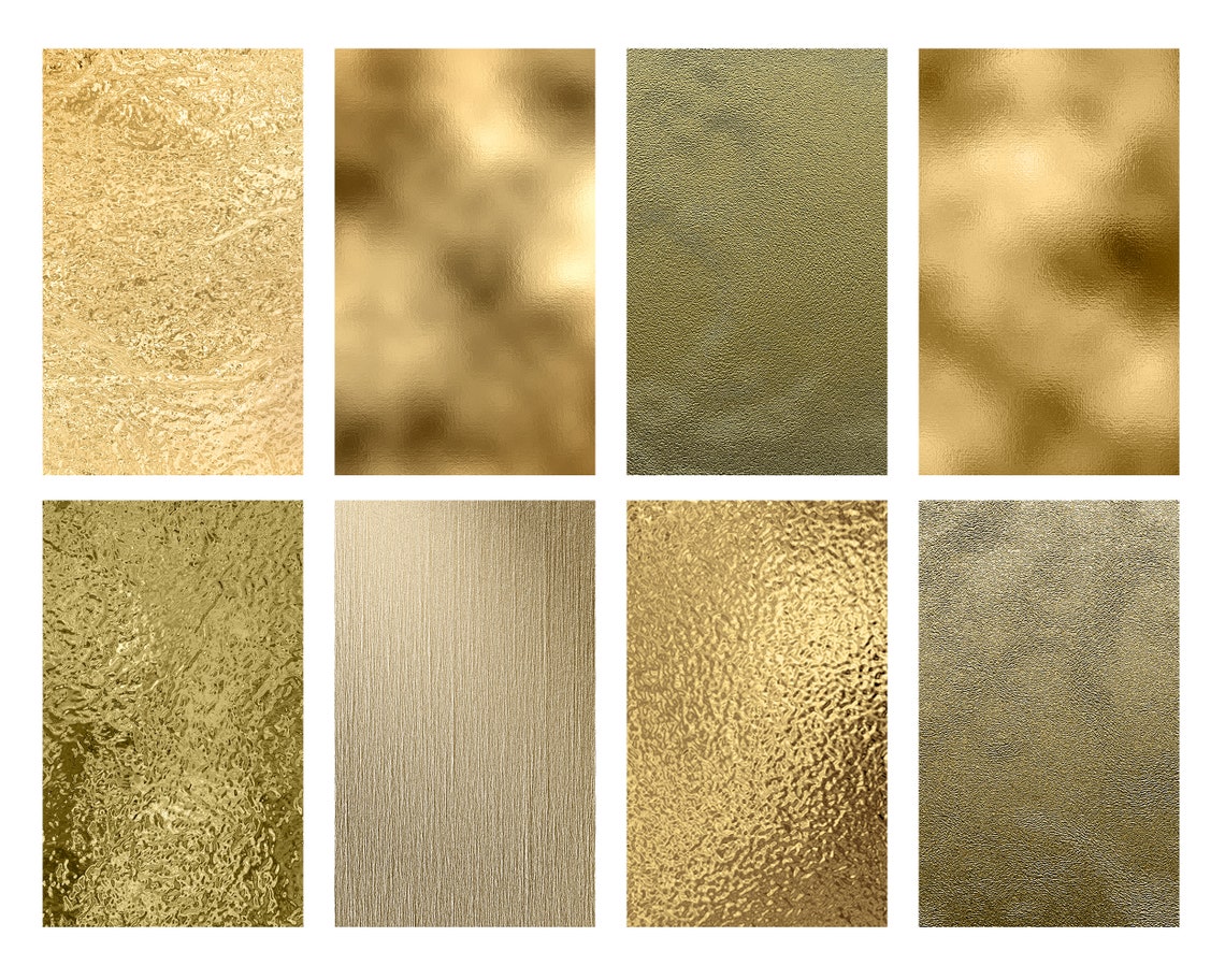 20 Gold Metallic Digital Paper Textures // Gold Foil Texture // Crinkle ...