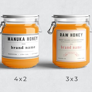 Vintage Jar Label Template / Traditional Label Template / Food Jar ...