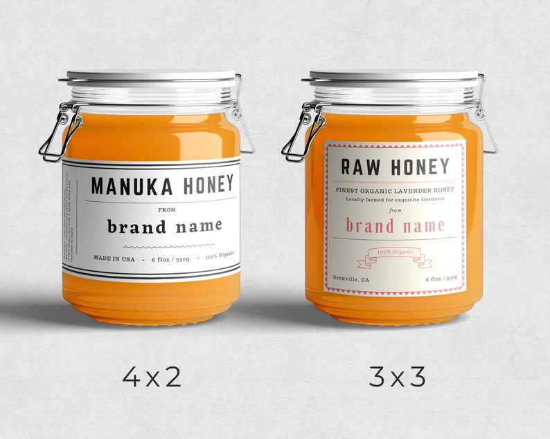 Vintage Jar Label Template / Traditional Label Template / Food | Etsy