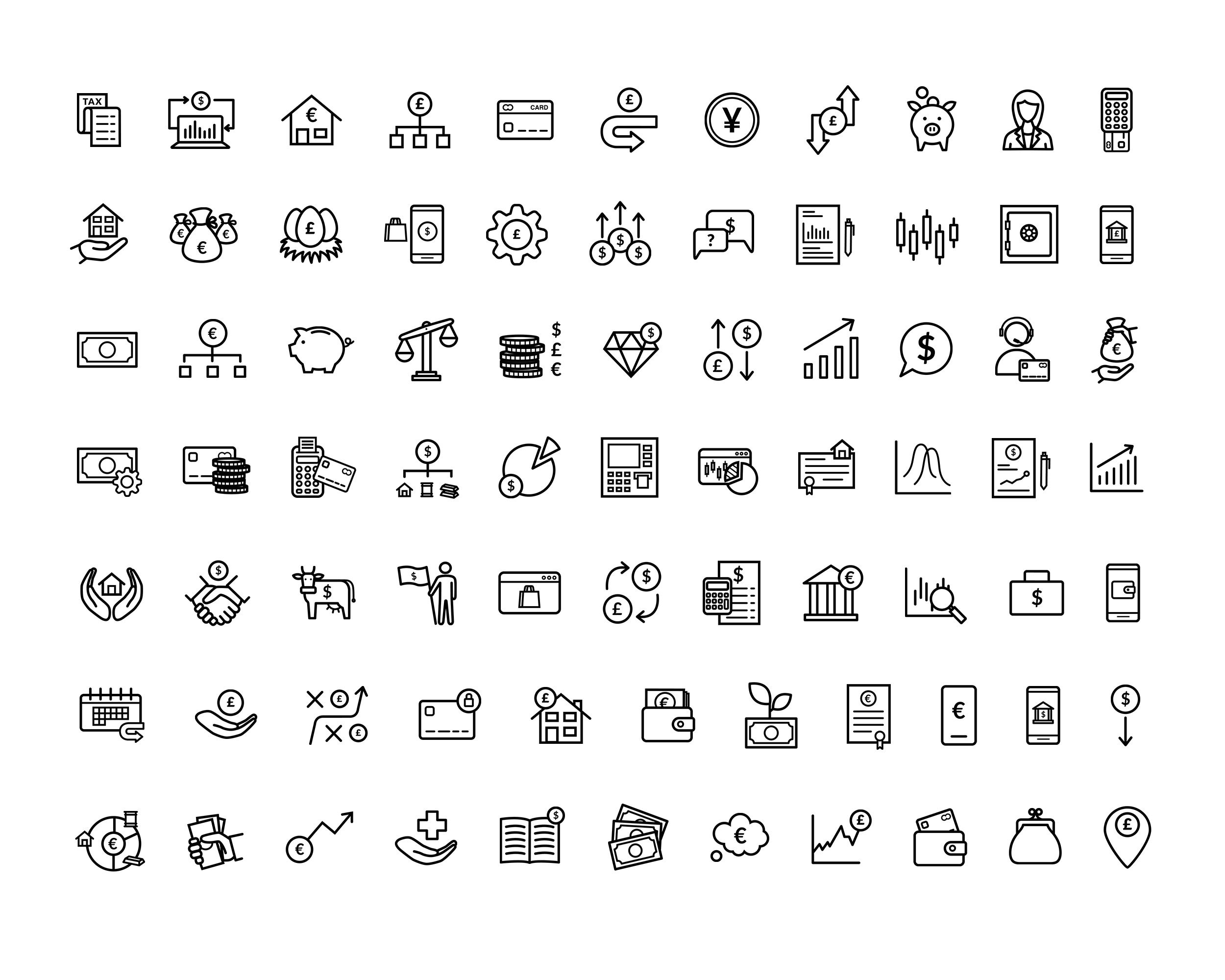 MASSIVE Bumper Business Icon Pack / 760+ Unique Corporate Icons ...