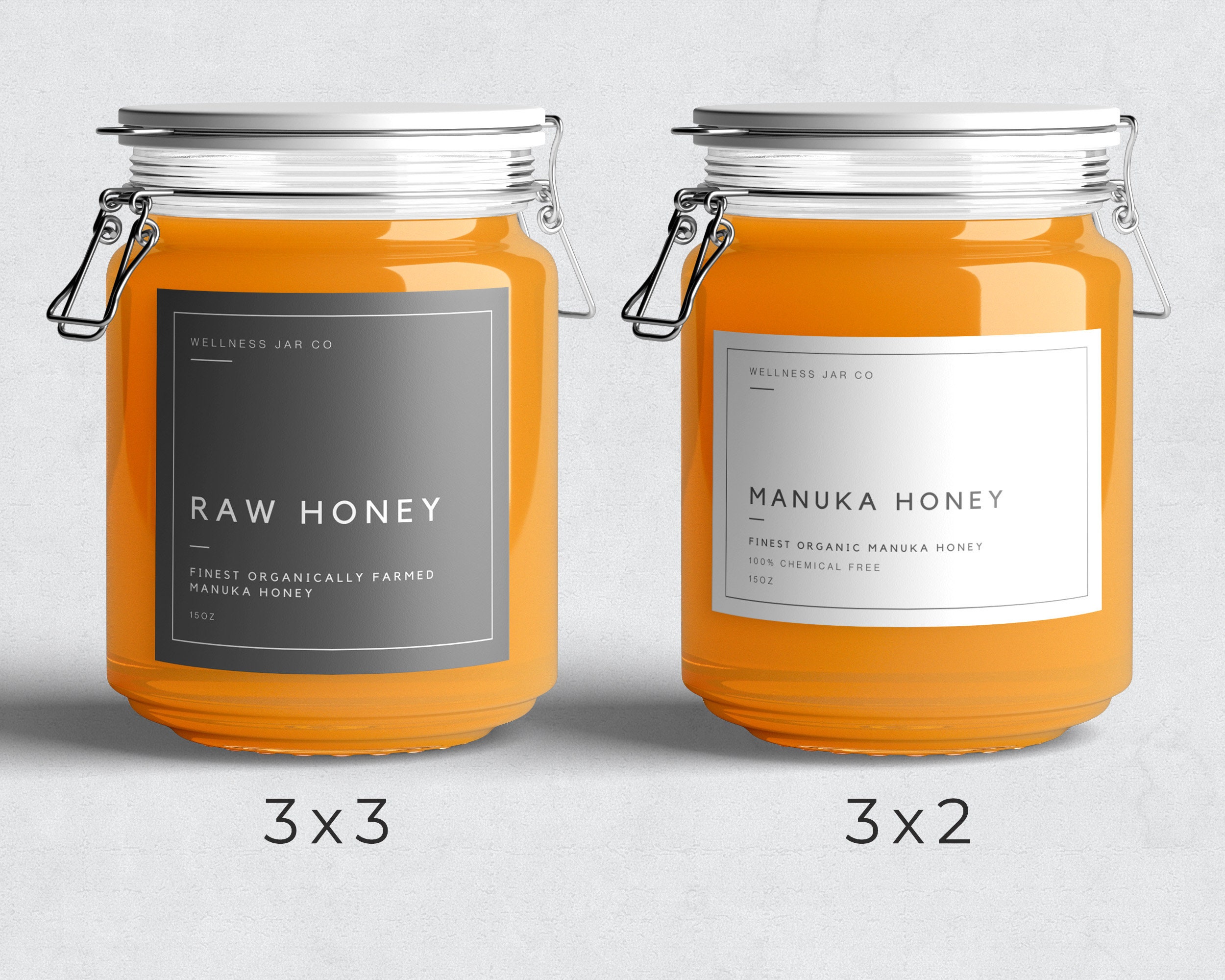 Minimalist Jar Label Template / Modern Label Template / Food Jar Label ...