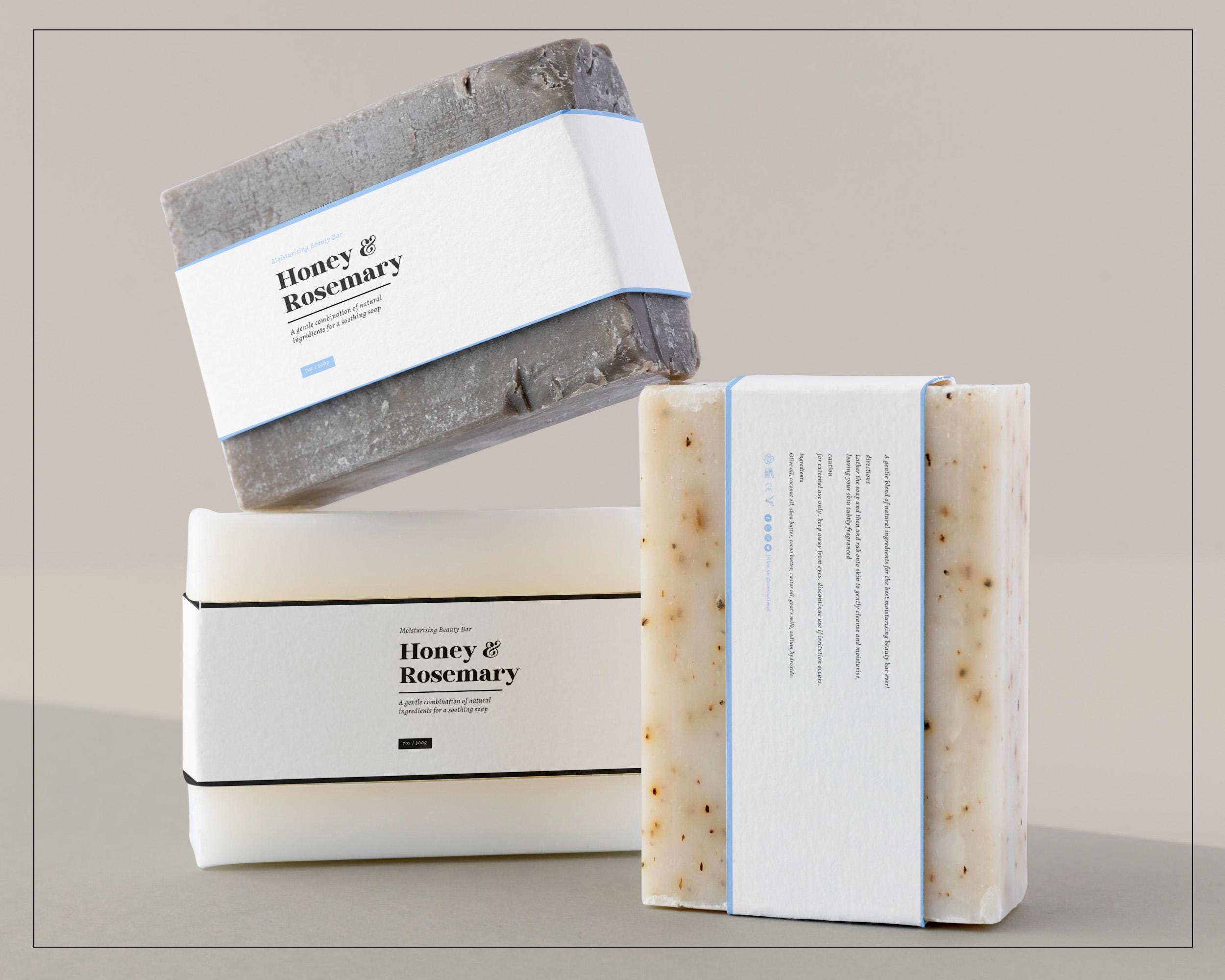 Modern Soap Label Template / Canva Editable Wrap-around Soap Labels ...