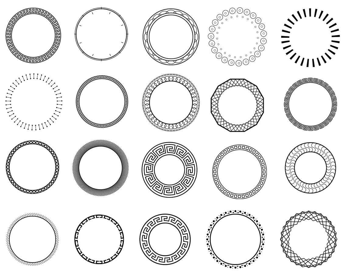 40 Geometric Wreaths // Geometric Pattern Wreaths // Geometric - Etsy