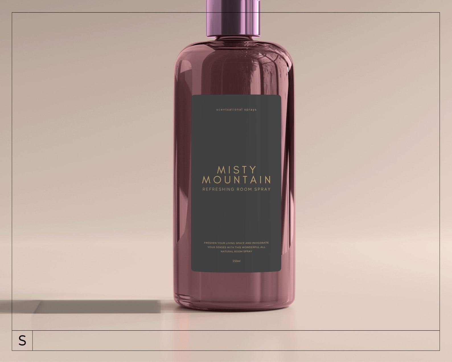 Minimalist Room Spray Bottle Label Template / Gold Fragrance Label ...