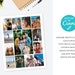 Editable Photo Collage Template / Printable Photo Grid / 8.5" X 11 ...