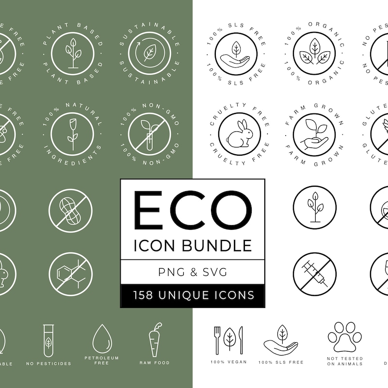 Organic Vegan Logo - Etsy UK