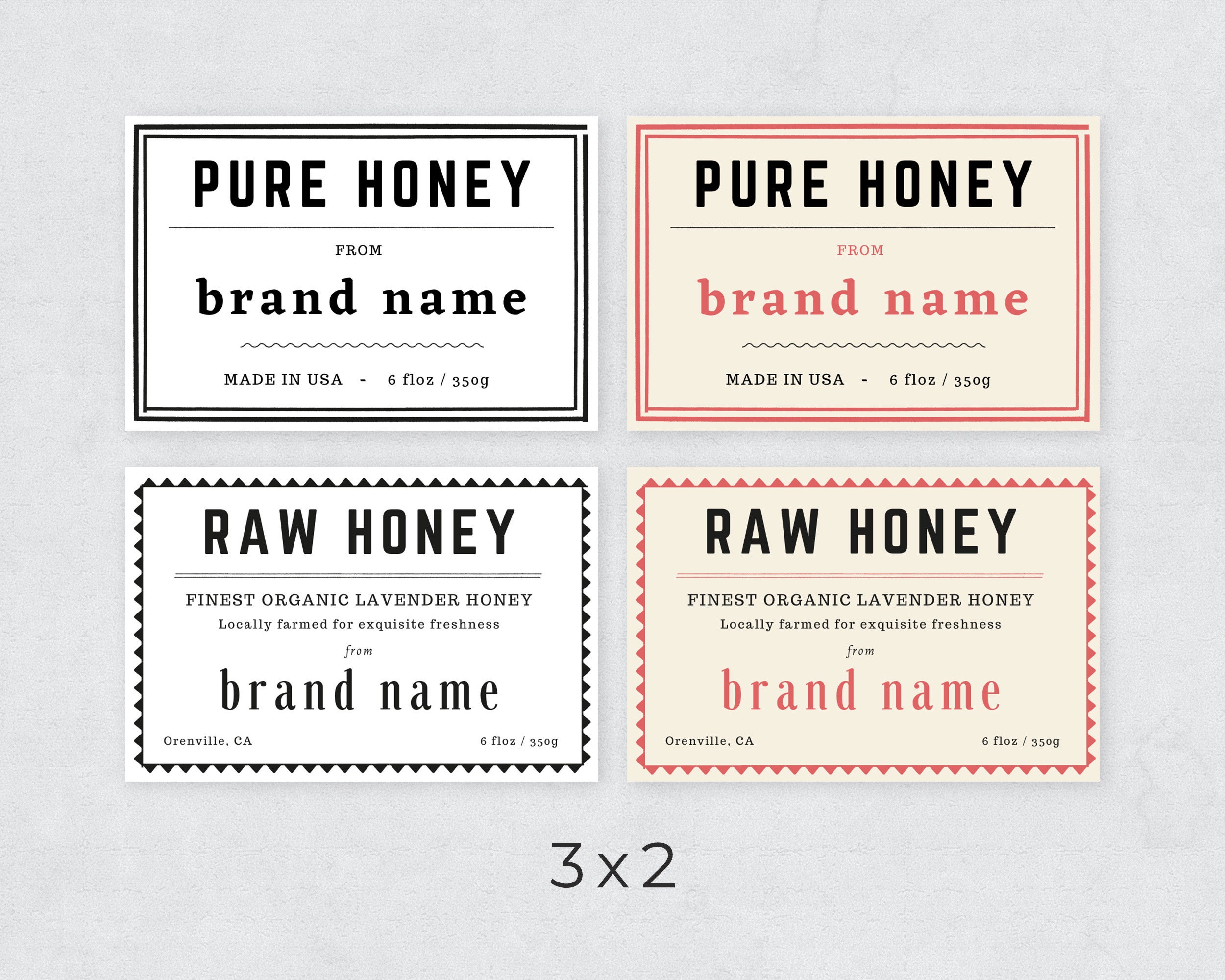 Vintage Jar Label Template / Traditional Label Template / Food Jar ...