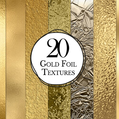 20 Gold Metallic Digital Paper Textures // Gold Foil Texture - Etsy