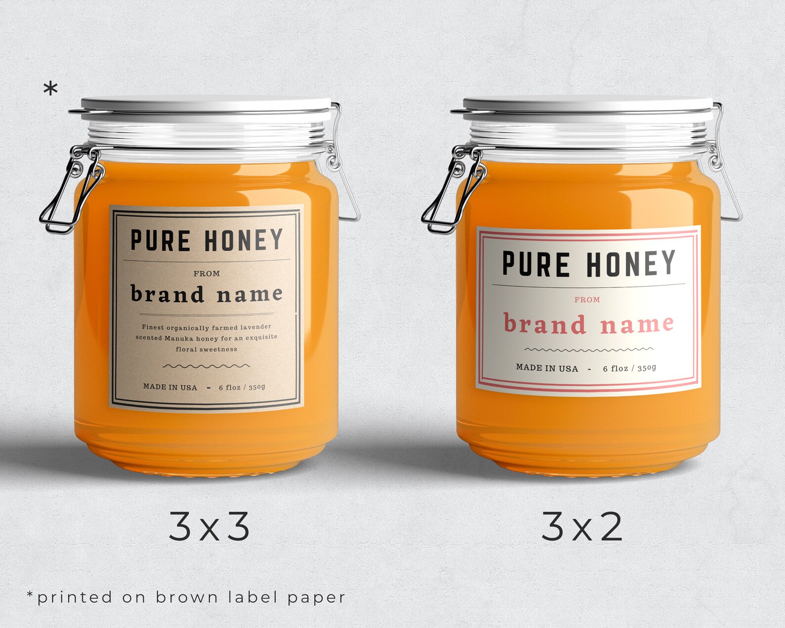 Vintage Jar Label Template / Traditional Label Template / Food | Etsy