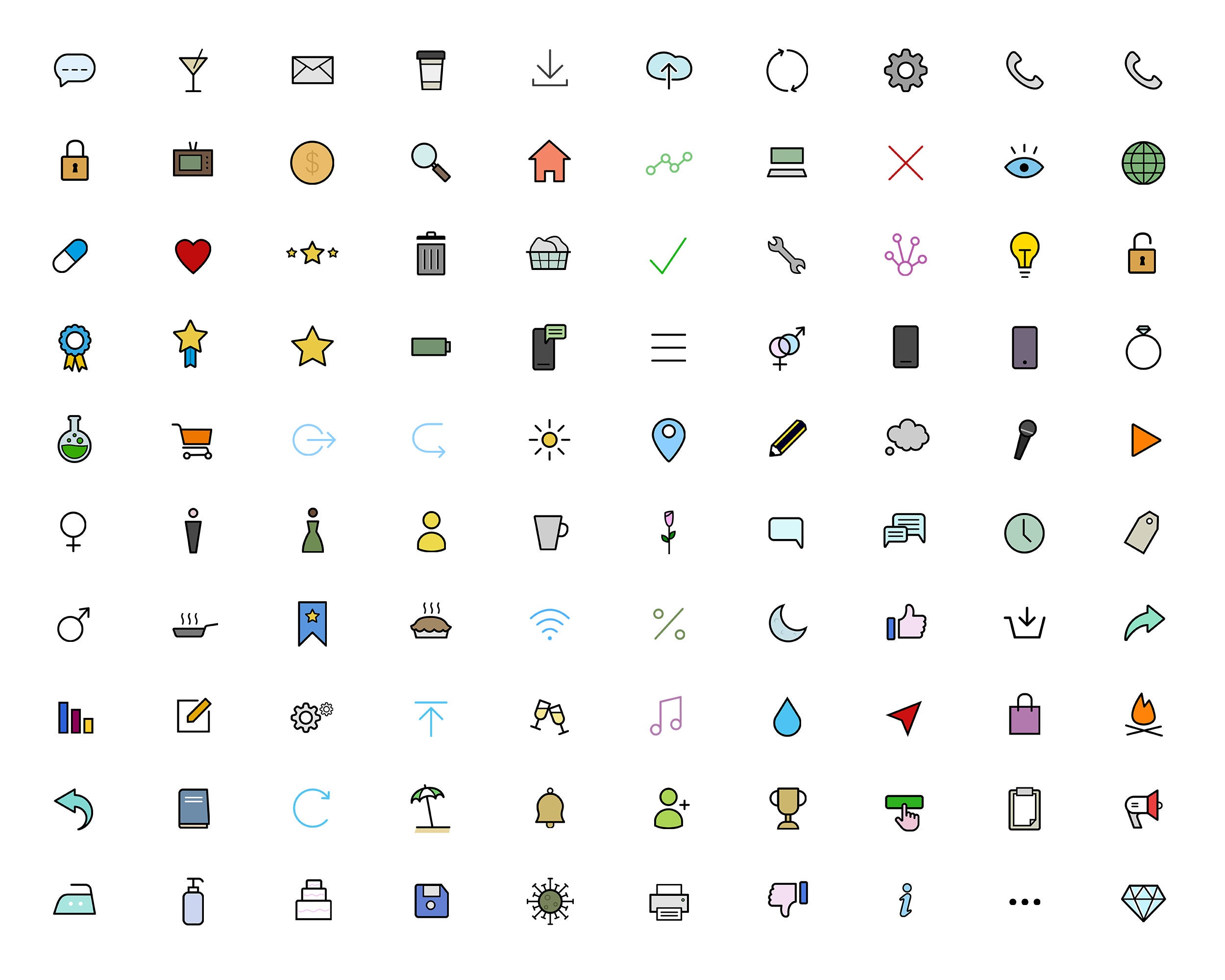 400 Iconos de color // Conjunto de iconos Descargar // Iconos | Etsy España 400 Iconos de color // Conjunto de iconos Descargar // Iconos | Etsy España