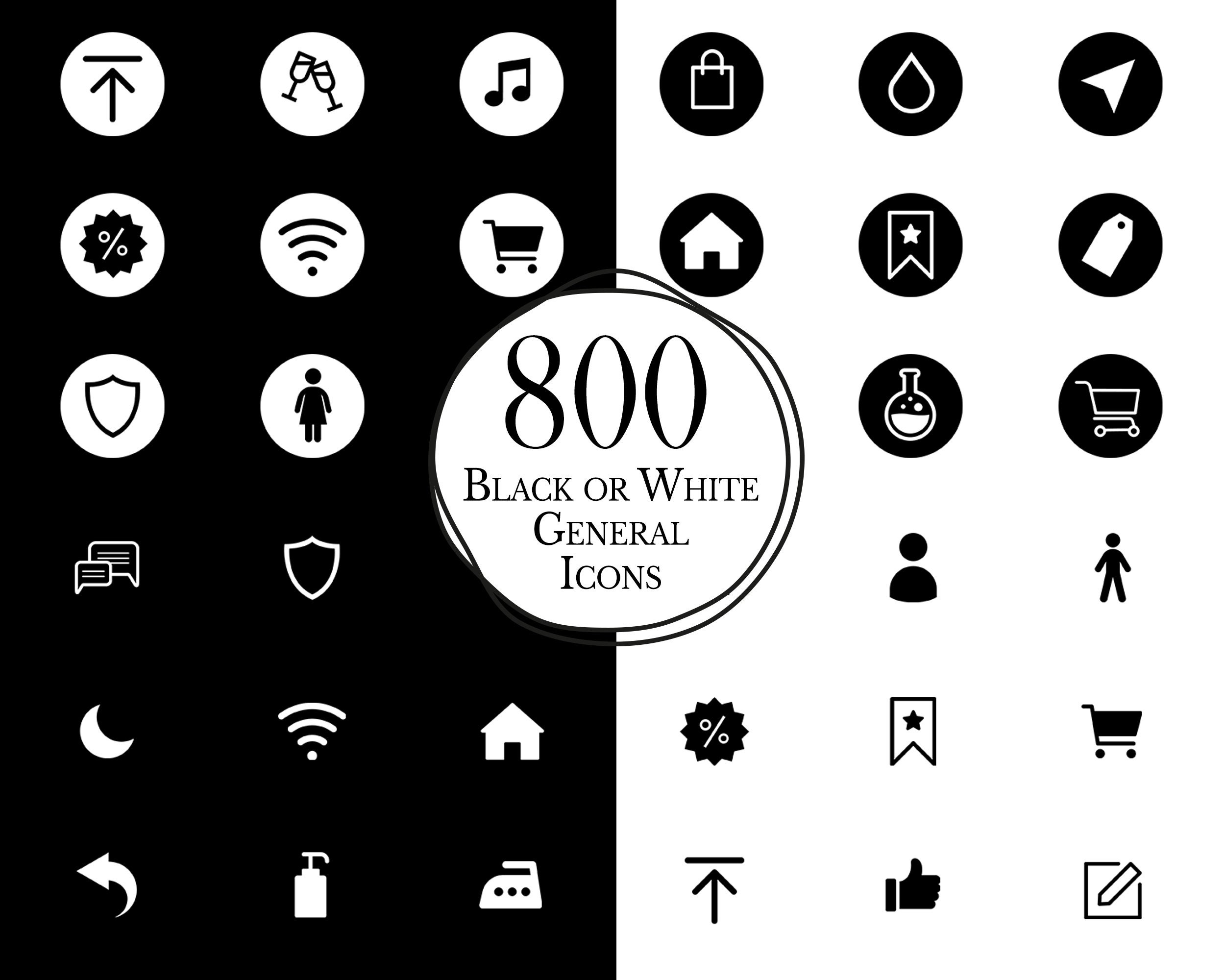800 General Icons // Transparent PNG // Website Icons // Blog - Etsy