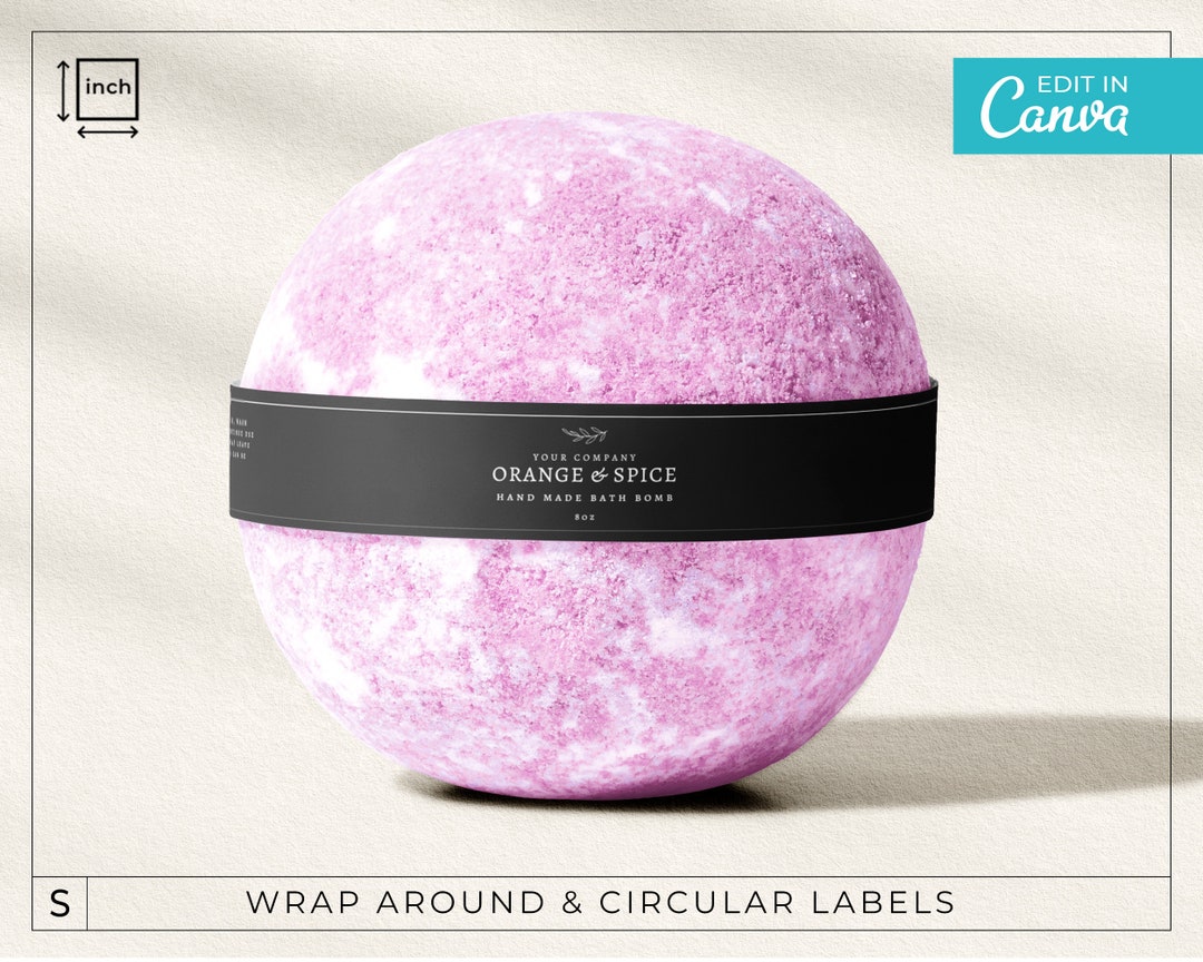 Bath Bomb Label Template / Editable Label Template / Printable Bath ...