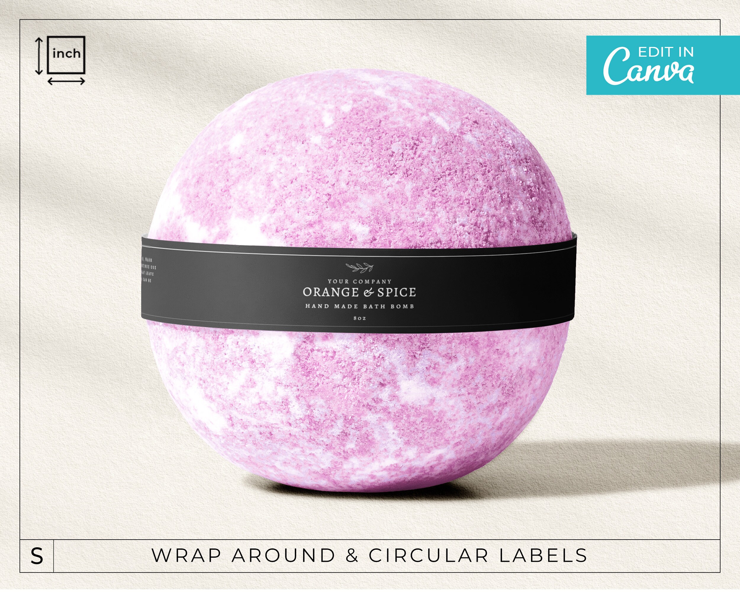Bath Bomb Label Template / Editable Label Template / Printable - Etsy