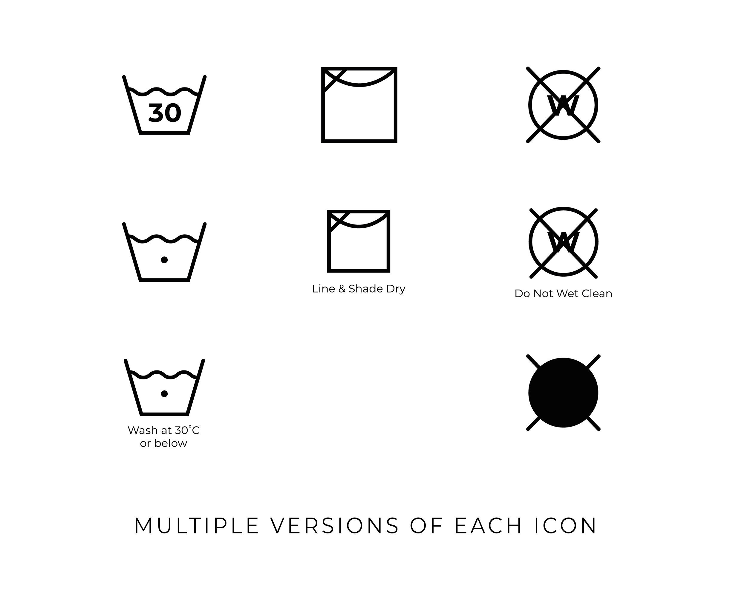 Laundry Icon Pack / 146 Dry Cleaning Icons / Laundry Symbols SVG ...