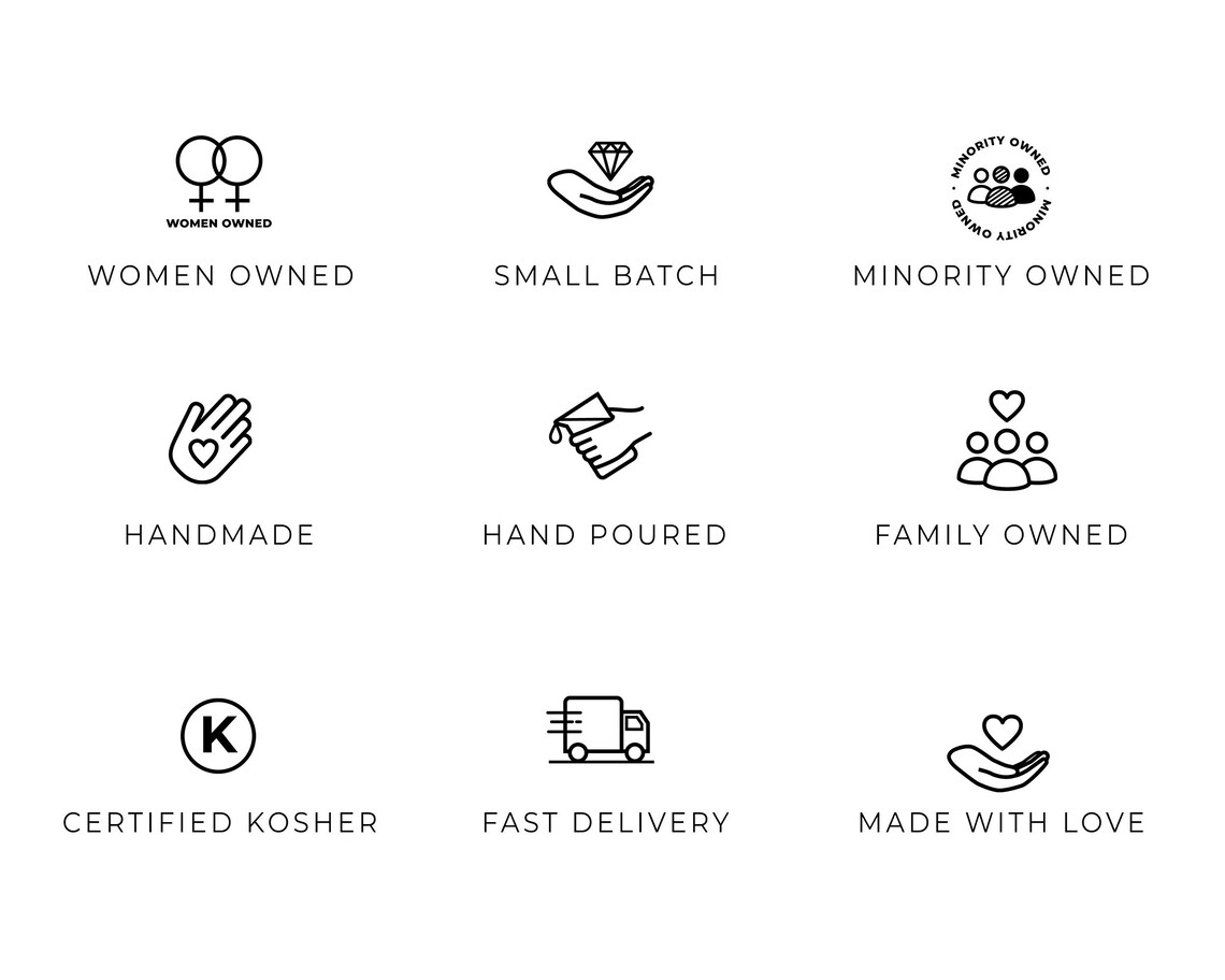Craft Business Icons / Handmade Business Icons / Packaging Label Icons ...