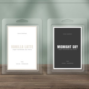 Minimalist Wax Melts Label Template / Editable Wax Melts Labels ...