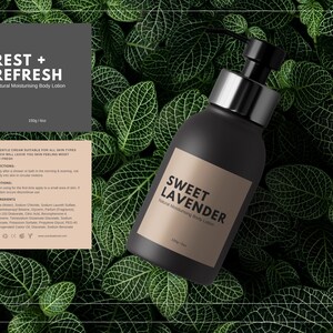 Bottle Label Template / Modern Labels for Bottles Modern / Cosmetic ...