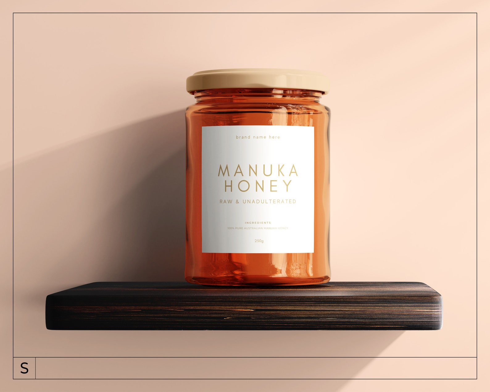 Gold Jar Label Template / Modern Label Template / Food Jar - Etsy