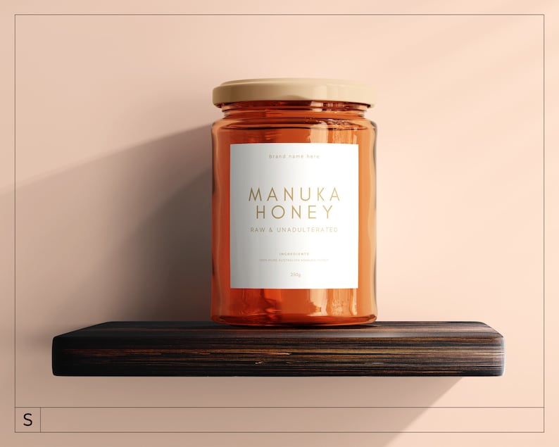 Gold Jar Label Template / Modern Label Template / Food Jar - Etsy