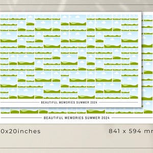 125 Editable Photo Collage Template / Horizontal Photo Grid / Landscape ...