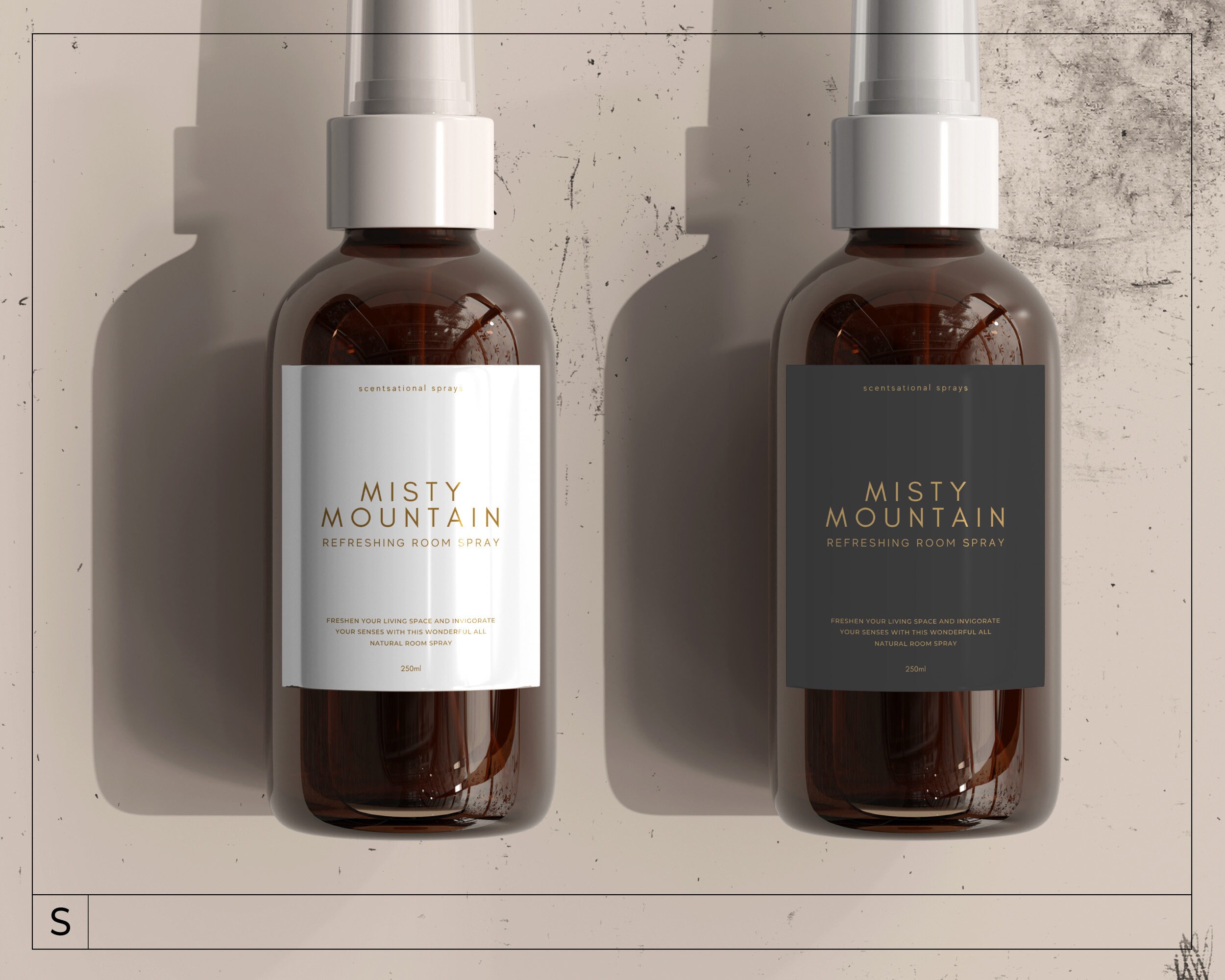 Minimalist Room Spray Bottle Label Template / Gold Fragrance Label ...