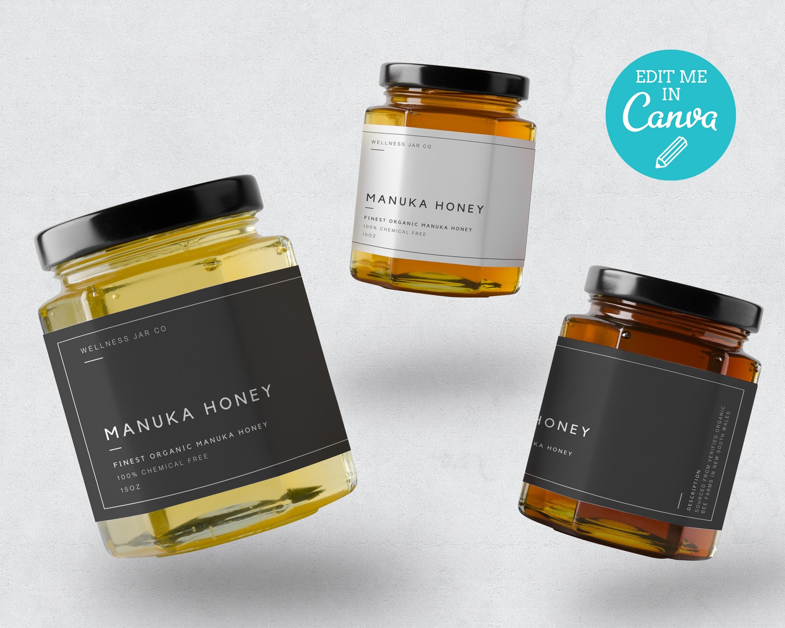 Minimalist Jar Label Template / Modern Label Template / Food Jar Label ...