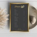 Black & Gold Price List Template / Editable Price List Template / Gold ...