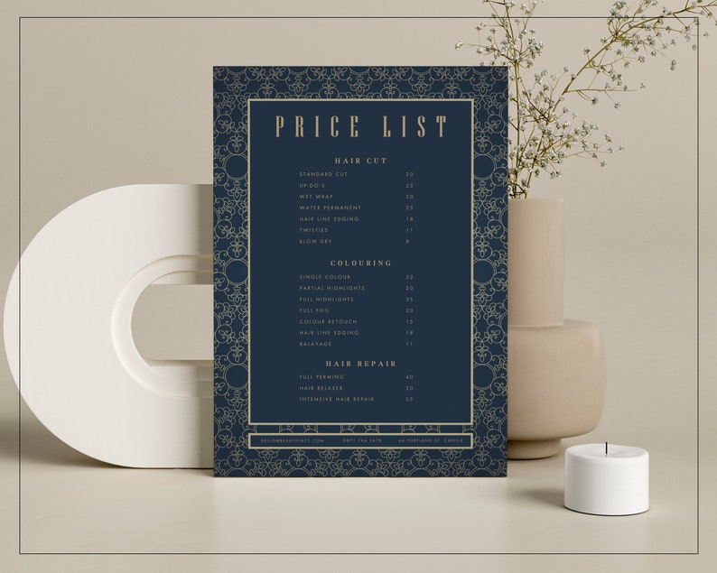 Arabesque Price List Template / Arab Gold Price List Template ...