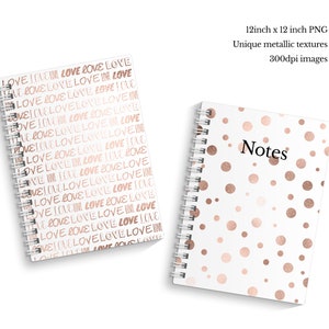 20 Rose Gold Metallic Digital Paper Textures // Rose Gold Foil Metal ...