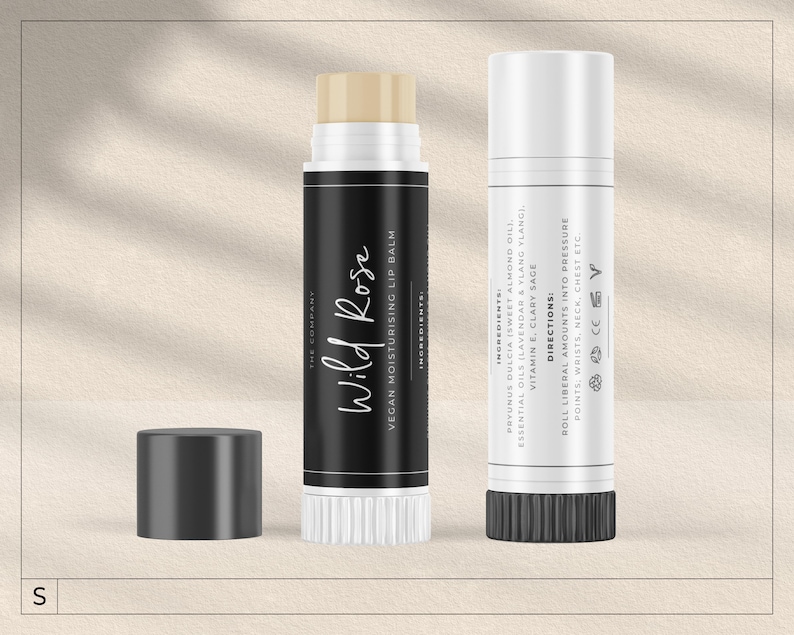 Editable Lip Balm Label Template / Modern Chapstick Label / - Etsy